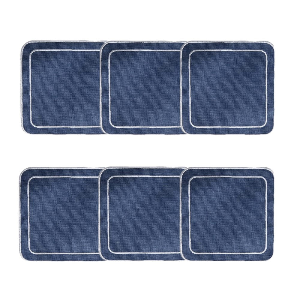 Linens - Linho Collection Coasters - Simple Square – Skyros Designs