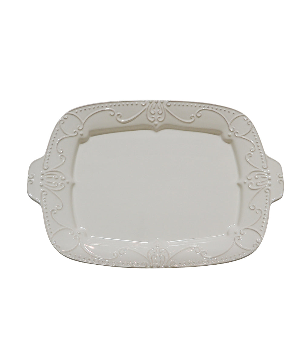 Isabella Rectangular Tray Ivory – Skyros Designs