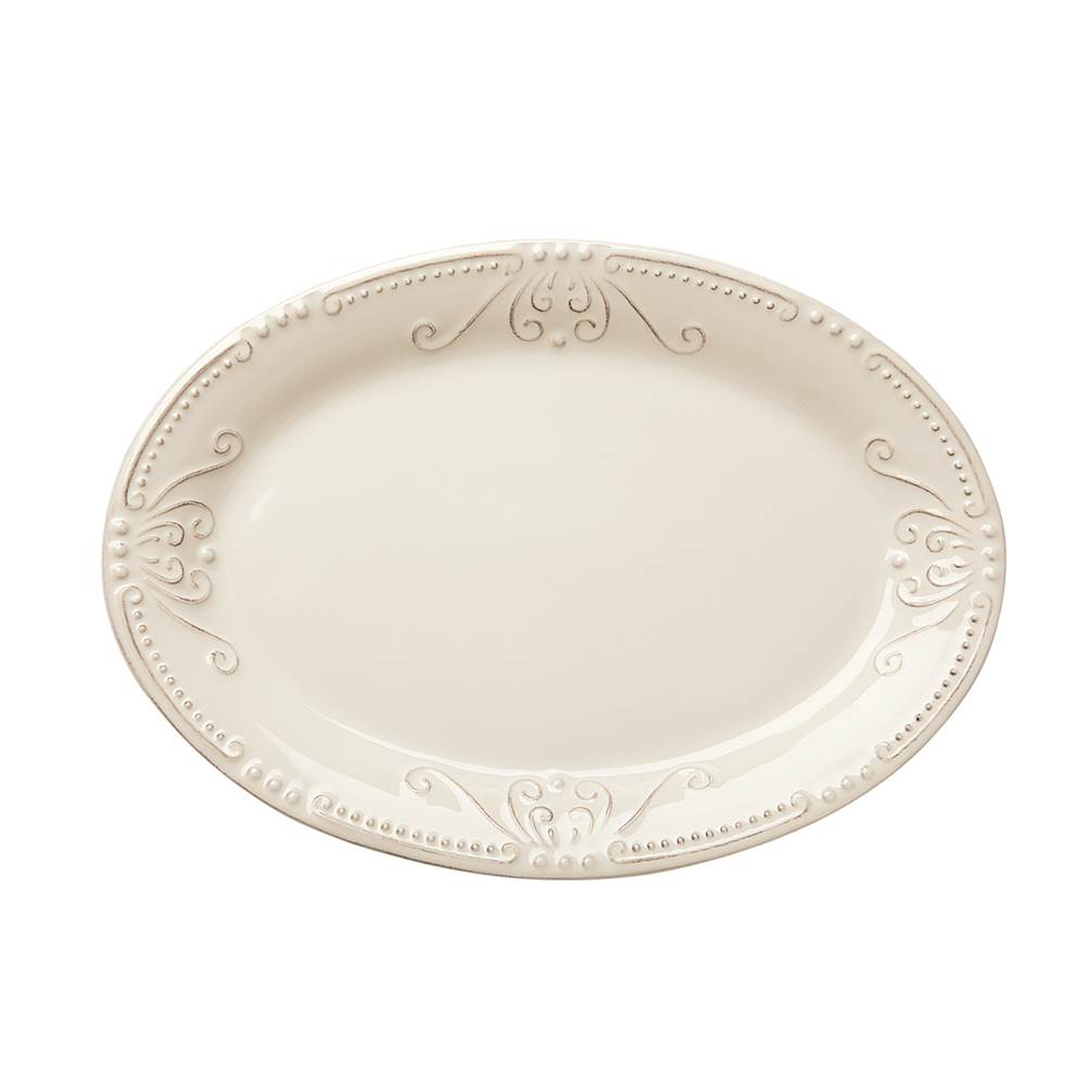 Isabella Small Oval Platter Ivory – Skyros Designs