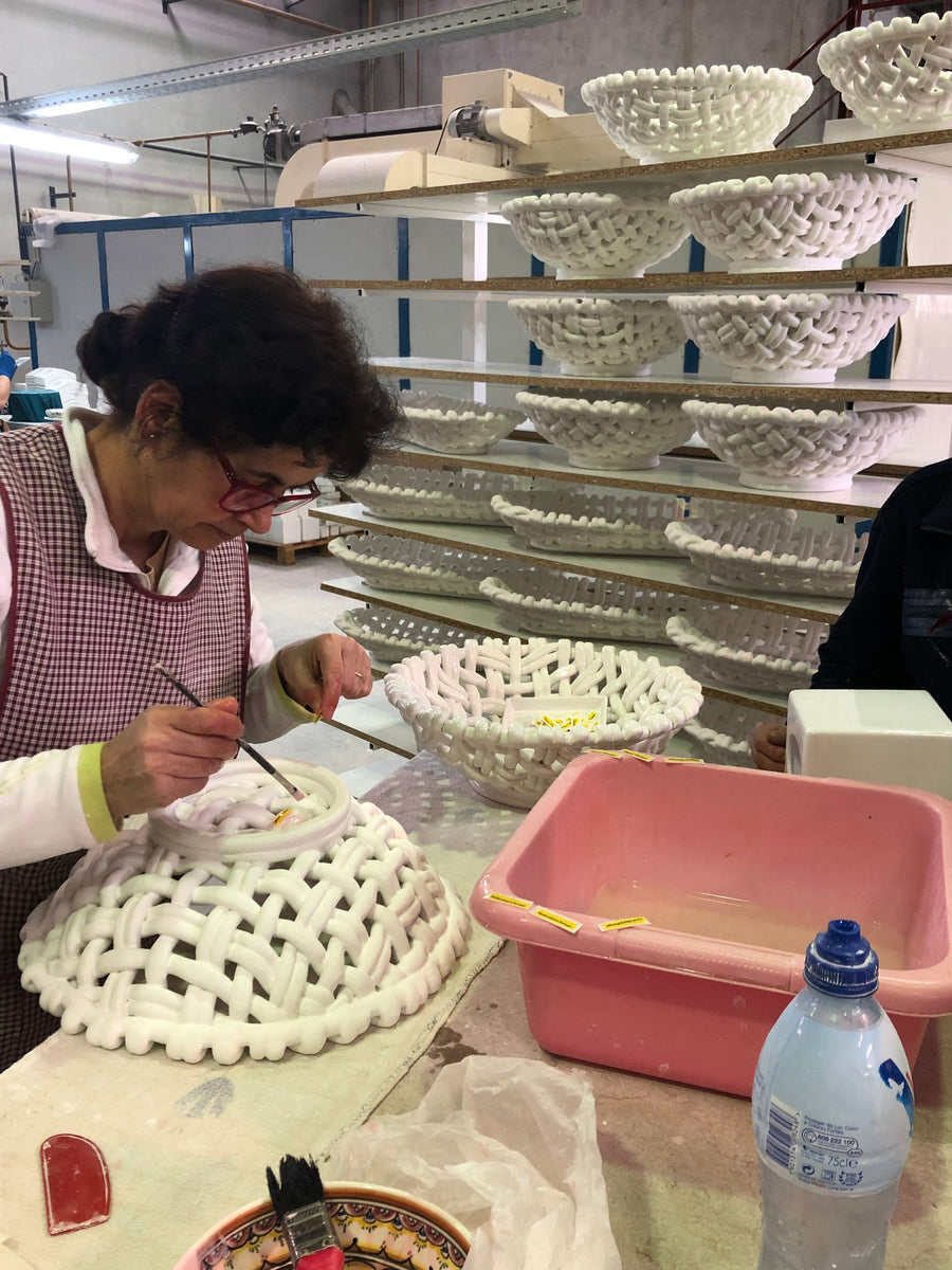 Round Basket Morning Sky – Skyros Designs